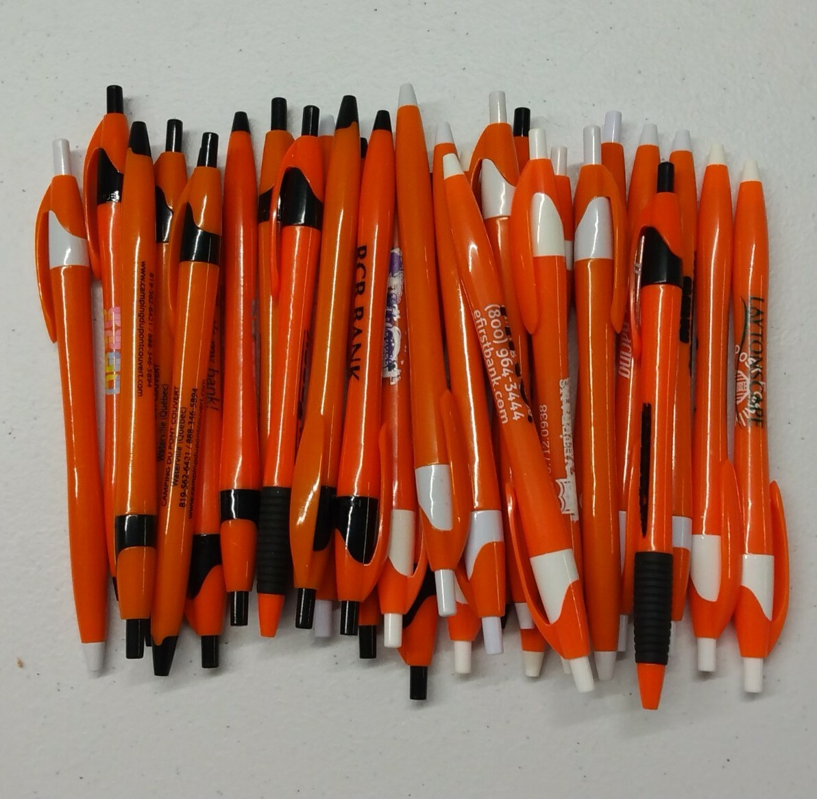 30ct Mixed Lot Misprint Retractable Click Pens: ORANGE Java Style ...