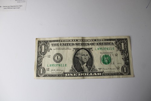 5 Digit Broken Ladder (5-9) Fancy Serial Number One Dollar Bill ...