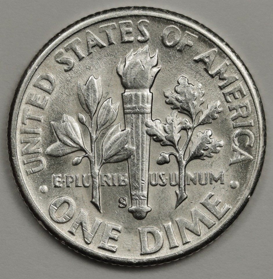 1950-s Roosevelt Dime. B.U. 127040 Inventory G | eBay