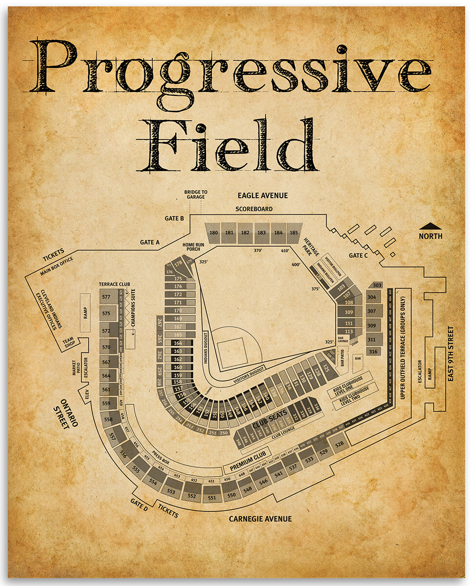 Progressive Field Seating Map | Cabinets Matttroy