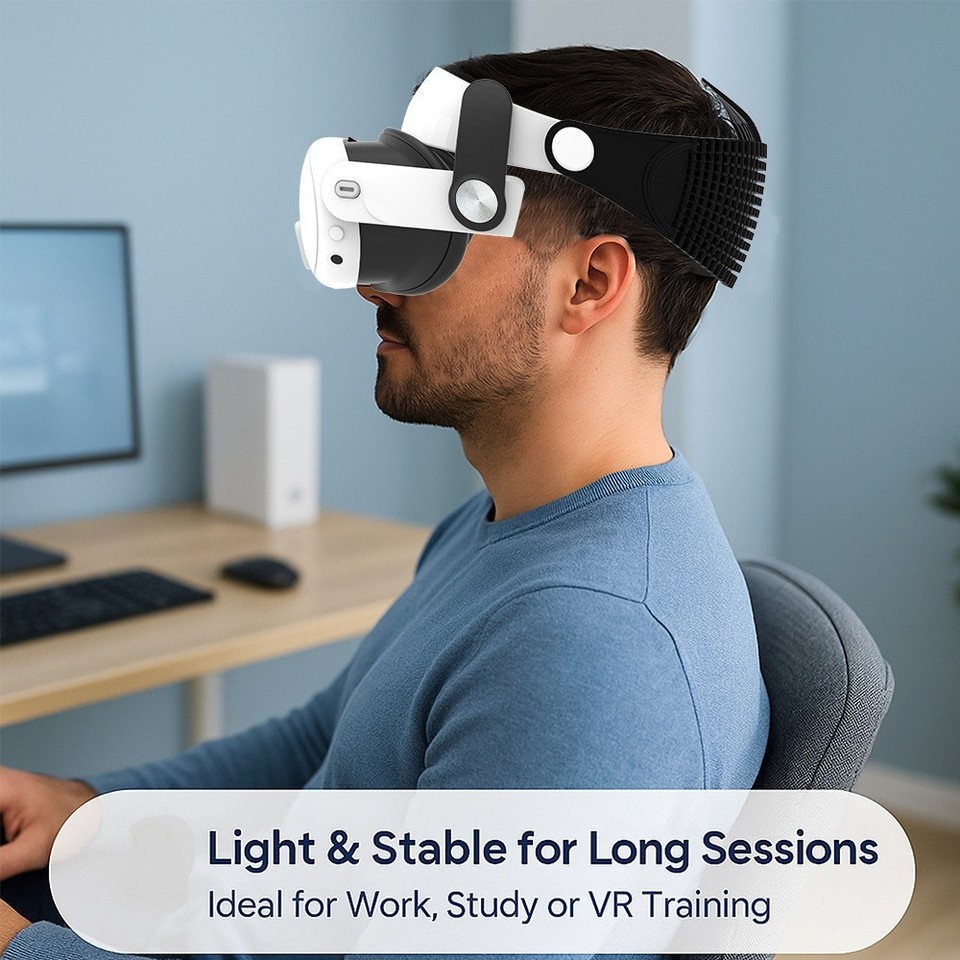 Adjustable Head-Mounted Virtual Reality Glasses For Meta Quest 3/3S VR ...
