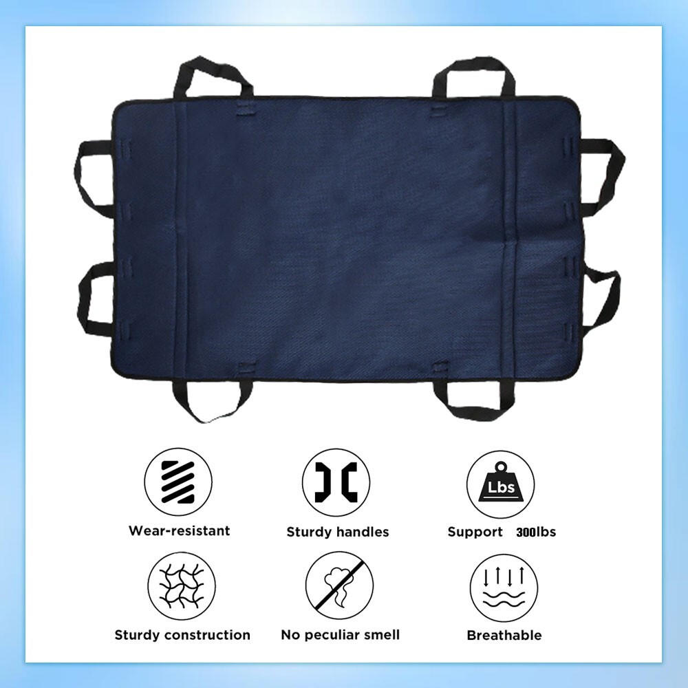 Medical Moving Bed Pad with Reinforced Handles Waterproof Reusable for ...