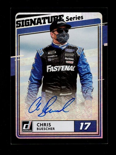 2021 DONRUSS SIGNATURE SERIES BLACK CHRIS BUESCHER 1/1 AUTO AUTOGRAPH ...