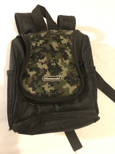 NINTENDO Camo Mini Backpack Travel Carry Case Bag DS Gameboy Video Game ...