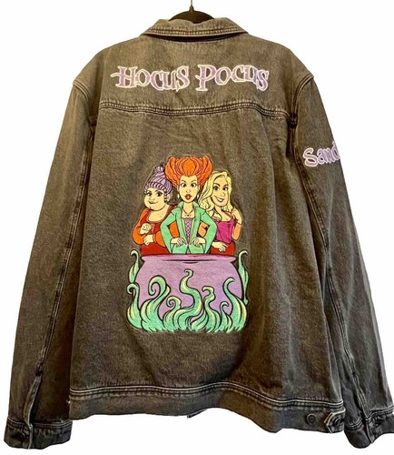 Hocus Pocus Disney Cakeworthy Embroirdered Black Denim Jacket | eBay
