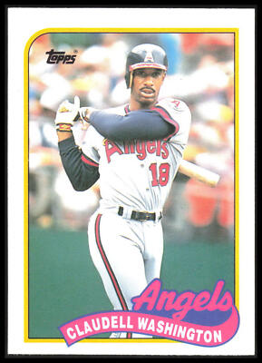 1989 Topps Traded Claudell Washington #125T California Angels 5J | eBay