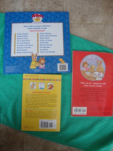 VTG Marc Brown "Arthur" PBS Books Lot. Buster Baster cat saver, Fire ...