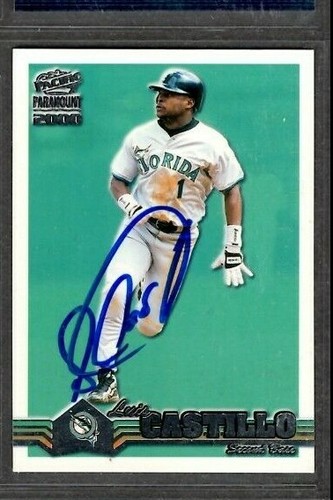 2000 Pacific #93 Luis Castillo Florida Marlins Baseball Signed ...