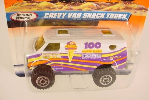 MATCHBOX # 96 WHITE CHEVY VAN SNACK TRUCK MB44-D32 | eBay