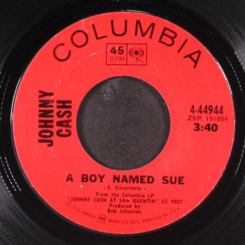 JOHNNY CASH: a boy named sue / san quentin COLUMBIA 7" Single 45 RPM | eBay