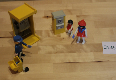 Playmobil Post 3231A ( von 1979 ), Telefonzelle, Briefkasten, Figuren ...
