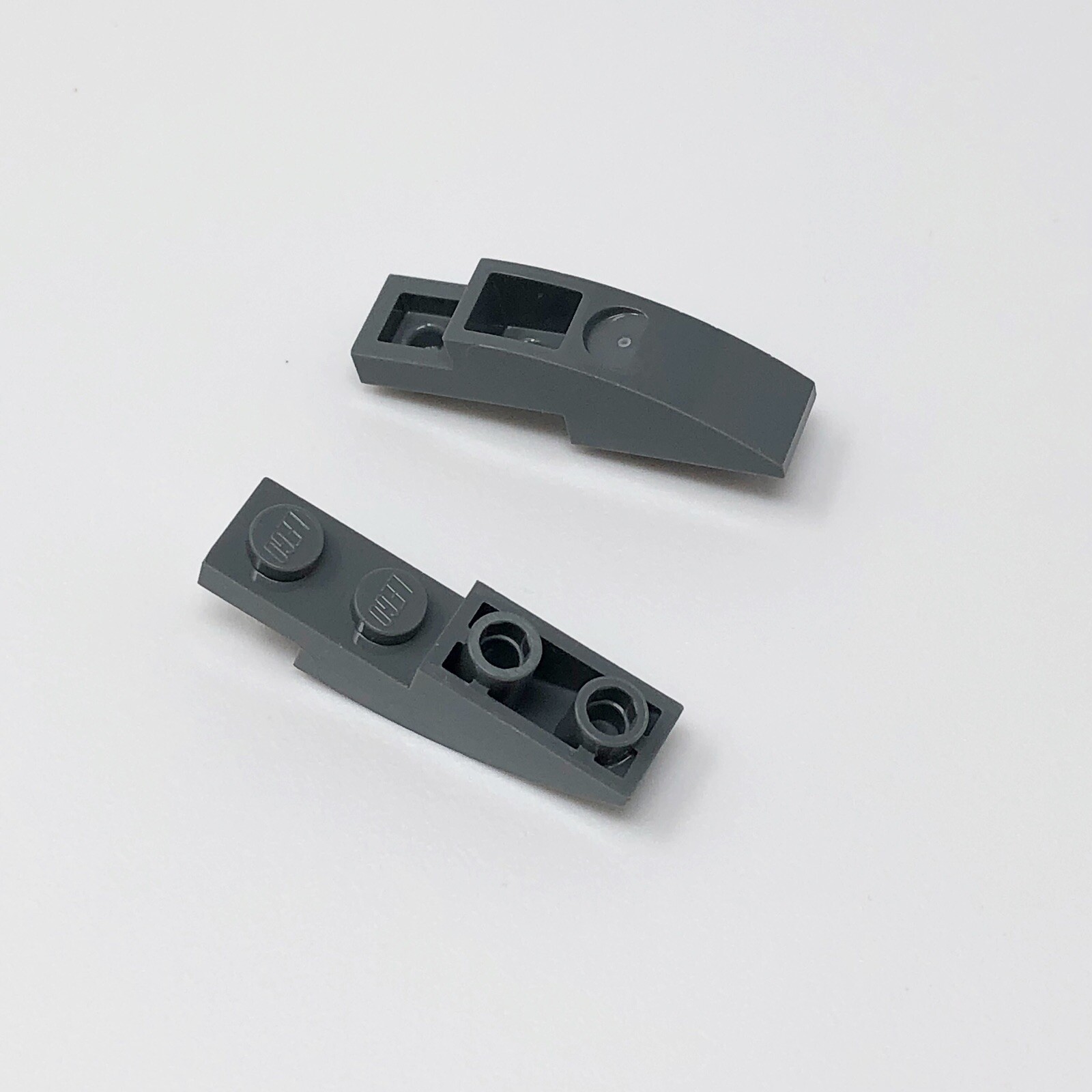 13547 LEGO Parts Slope Curved 4x1 Inverted DARK BLUISH GRAY (2) | eBay