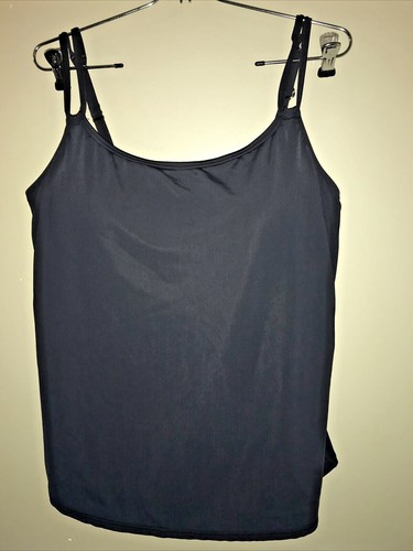 NWT Sunsets "Taylor" Tankini Top Black 40F 38G 36H Underwire Adjustable ...