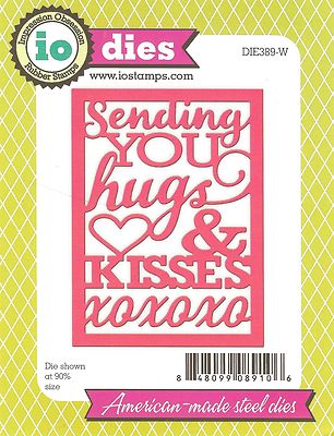 Sending Hugs Word Block, Quality Steel Die IMPRESSION OBSESSION - NEW ...