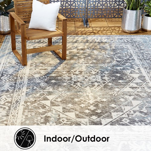 Nicole Miller Designer Area Rug Gray Modern Floral Ultra Soft ...