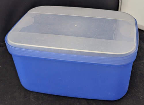 TUPPERWARE Blue With Clear Lid 225 ml EUC | eBay