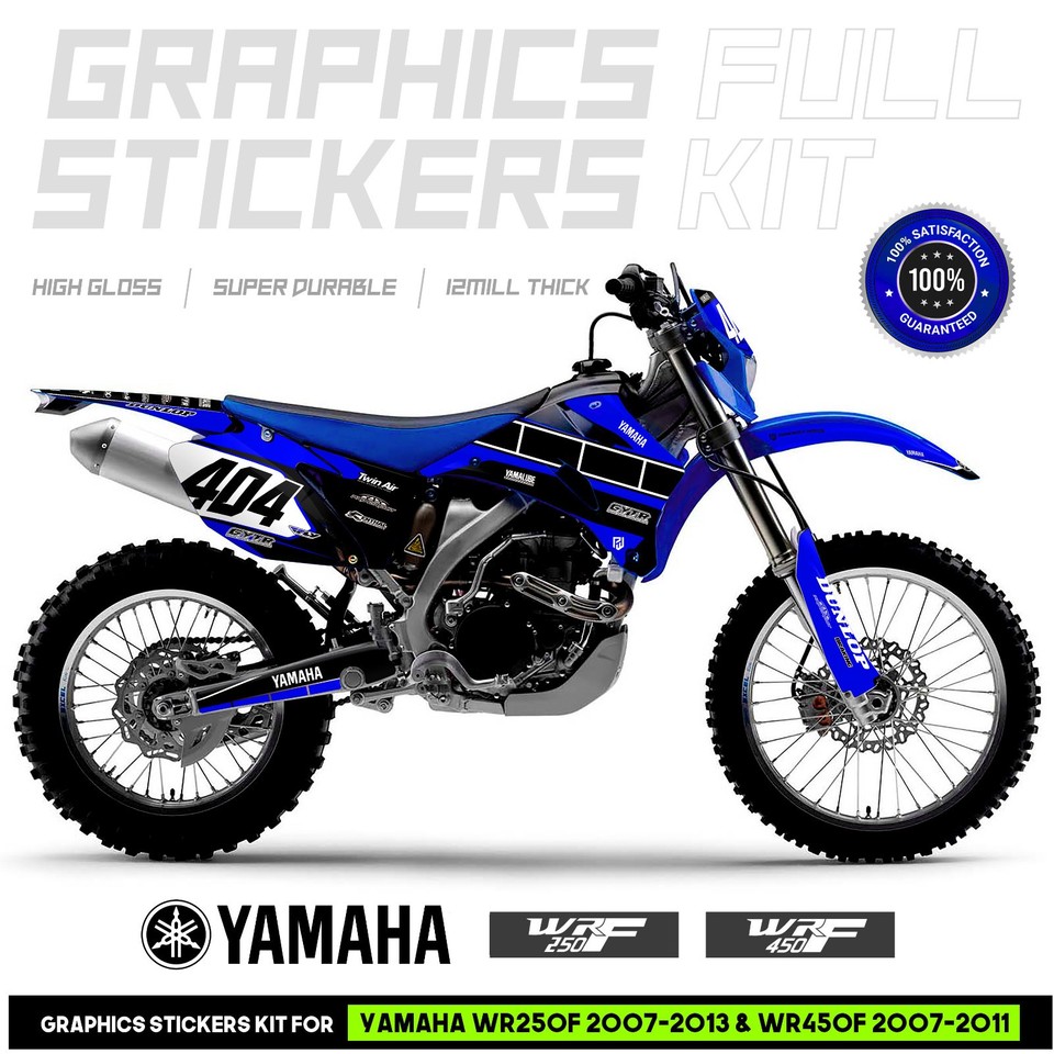 YAMAHA WR250F (2007 - 2013) WR450F (2007 - 2011) Graphic Decals Sticker ...