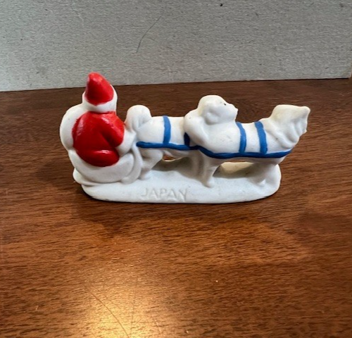 Hertwig Factory (style) Antique German Bisque Santa with two huskies ...