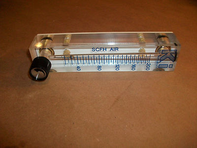 KEY INSTRUMENTS AIR FLOW Meter 20-200 SCFH FR4A36BLBN UNUSED | eBay