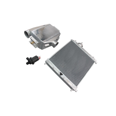 CXRacing Aluminum Water to Air Intercooler + Heat Exchanger + Pump | eBay