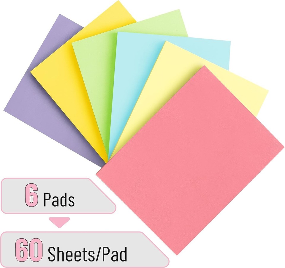 Post It Notes, Small Post It Notes, 1.5X2 Inches 6/36Pcs Light Colors ...