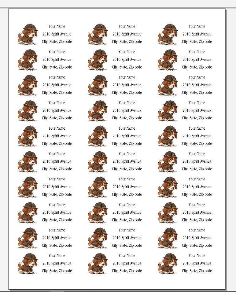 150 Beagle Detective Dog Mailing Return Address Labels Personalized | eBay