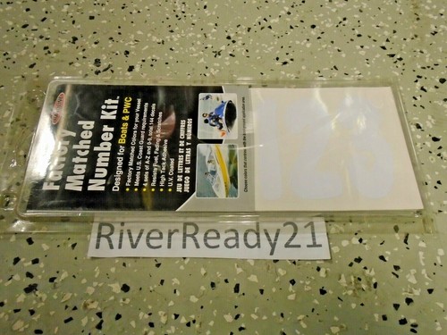 3" Id numbers cf numbers boat pwc jetski hull vessel watercraft Solid ...