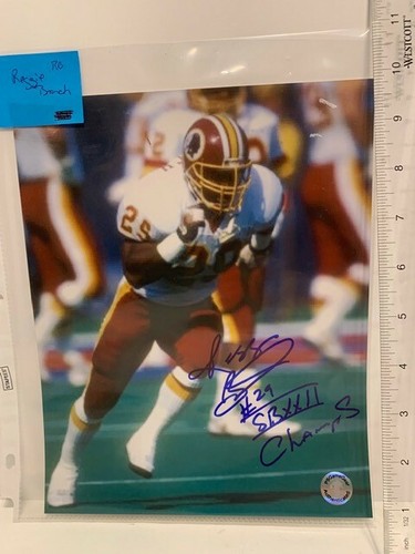Reggie Branch autograph 8x10 photo #29 NFL in Washington uniform with ...