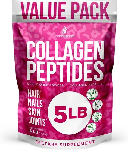 Collagen Peptides Powder for Women Hydrolyzed Collagen Protein Types I ...
