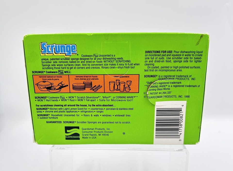 Vintage Scrunge Scrubbing Scrubber Scouring Cleaning Cookware Sponge 2 ...
