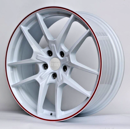 4pc - FLOW FORGED 18X8.5 WHITE WHEELS LIGHT WEIGHT 5X114 FOR HONDA ...