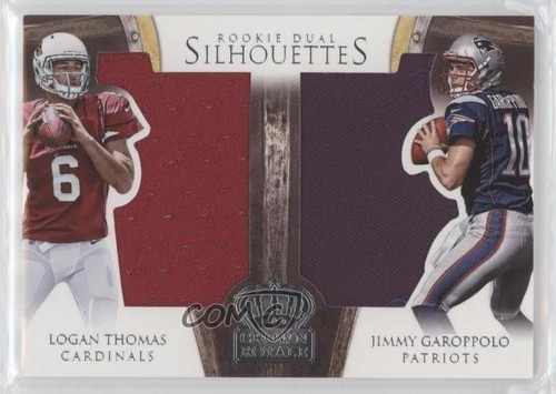 2014 Crown Royale Dual Silhouettes /99 Jimmy Garoppolo Logan Thomas ...