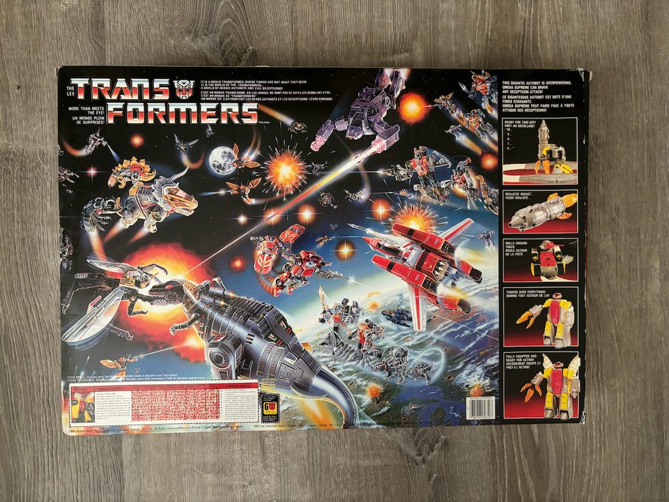 Vintage Transformers G1 Omega Supreme 1985 Complete in Canadian Box ...