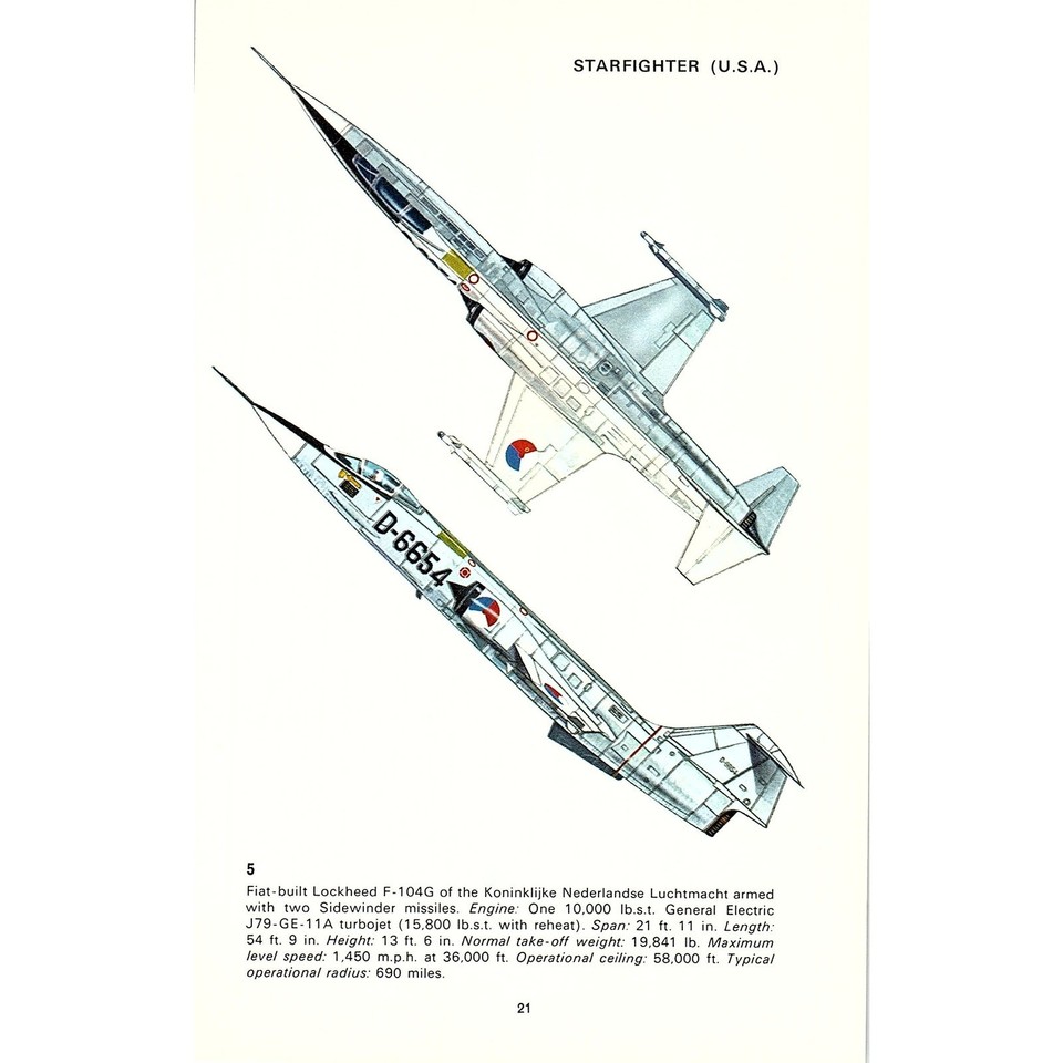 Thunderflash RF-84F Starfighter USA 1970 Attack & Training Aircraft ...