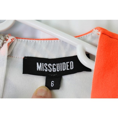 Missguided Dress Mini US Size 2 UK 6 Deep V Lined Resort Summer Body ...