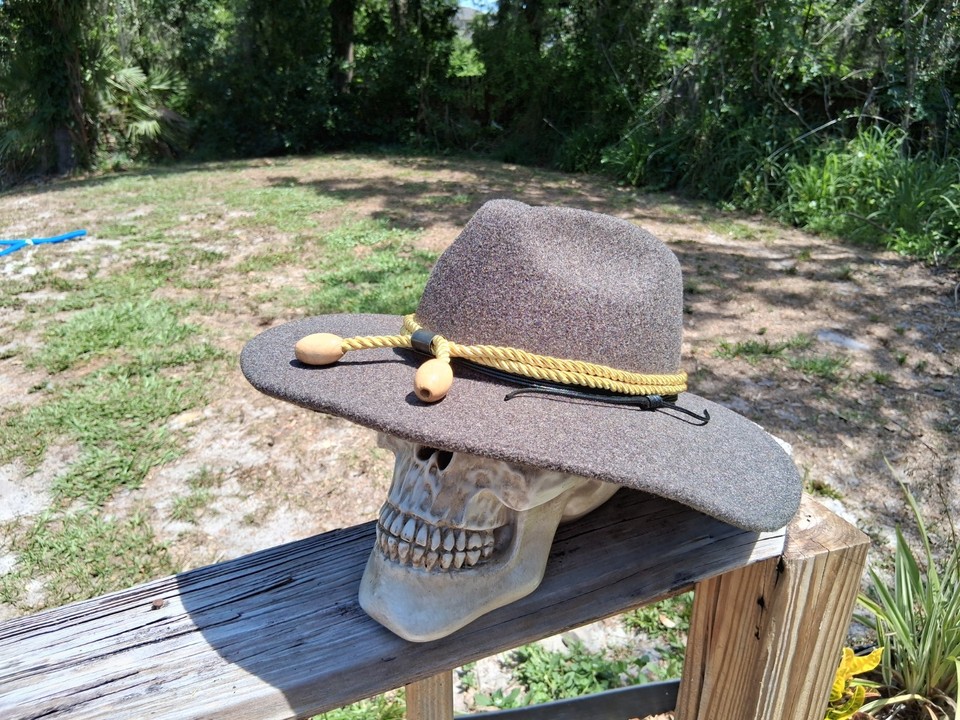 Native American Cowboy Hat With Calvary Hat Band. | eBay