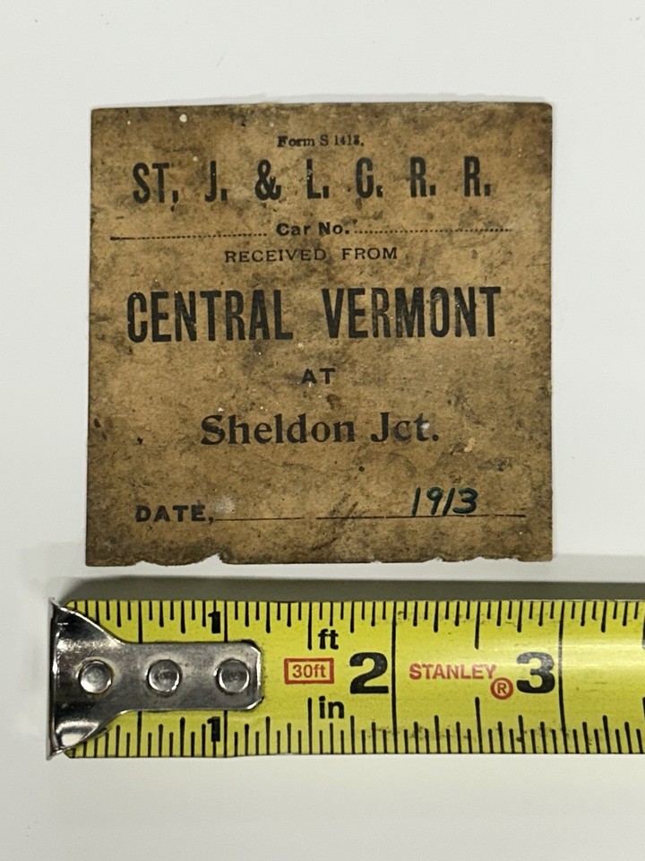 Central Vermont Railroad Sheldon Jct VT Vermont LCRR St Johnsbury Stub ...
