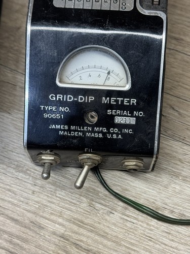 Vintage James Millen Mfg. - Grid Dip Meter -Type No. 90651 - w/ 7 Coils | eBay