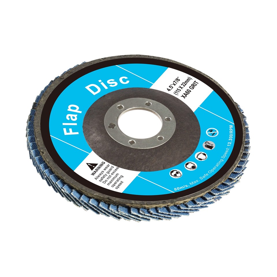 Flap Discs 4-1/2" x 7/8" Sanding Disc for Angle Grinder 60 Grit 10 ...