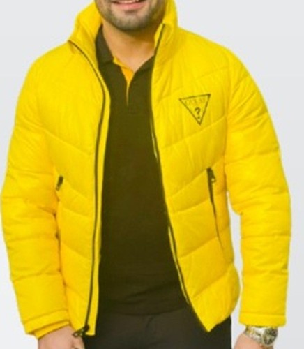 Guess Yellow Puffer Jacket – Stylish Winter Outerwear – Bright, Bold ...