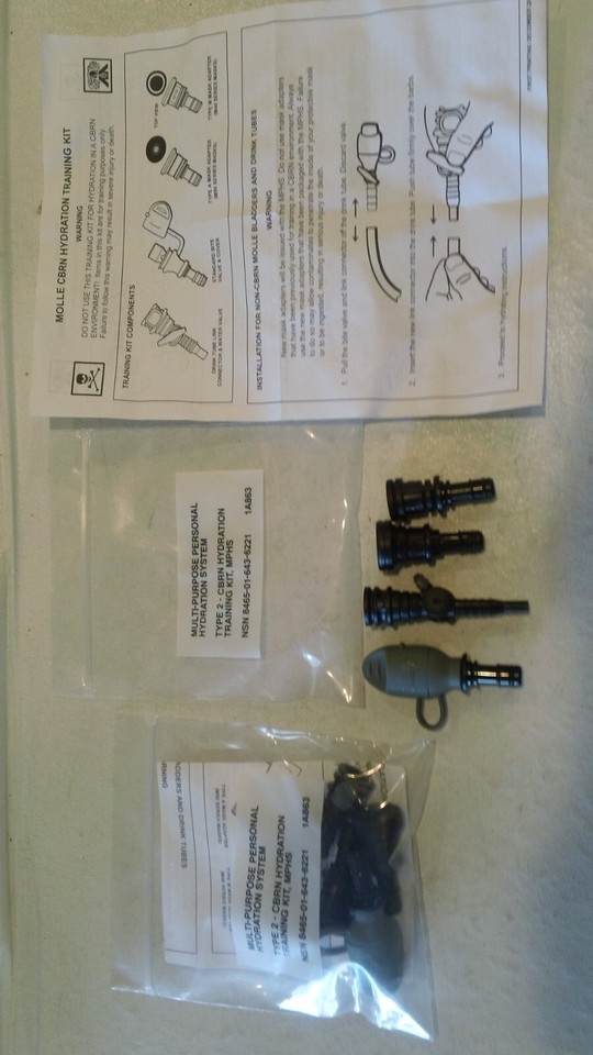 Five Molle Type 2 – CBRN Hydration Training Kits, MPHS – NSN 8465-01 ...
