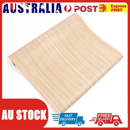 10m Wood Grain Peel & Stick Wallpaper Kitchen Furniture Removable ...