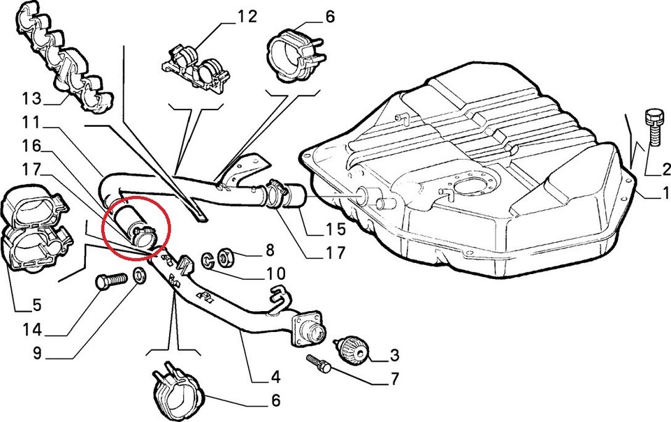 Fits Fiat Ducato Citroen Relay Peugeot Boxer Fuel Tank Filler Pipe Hose ...