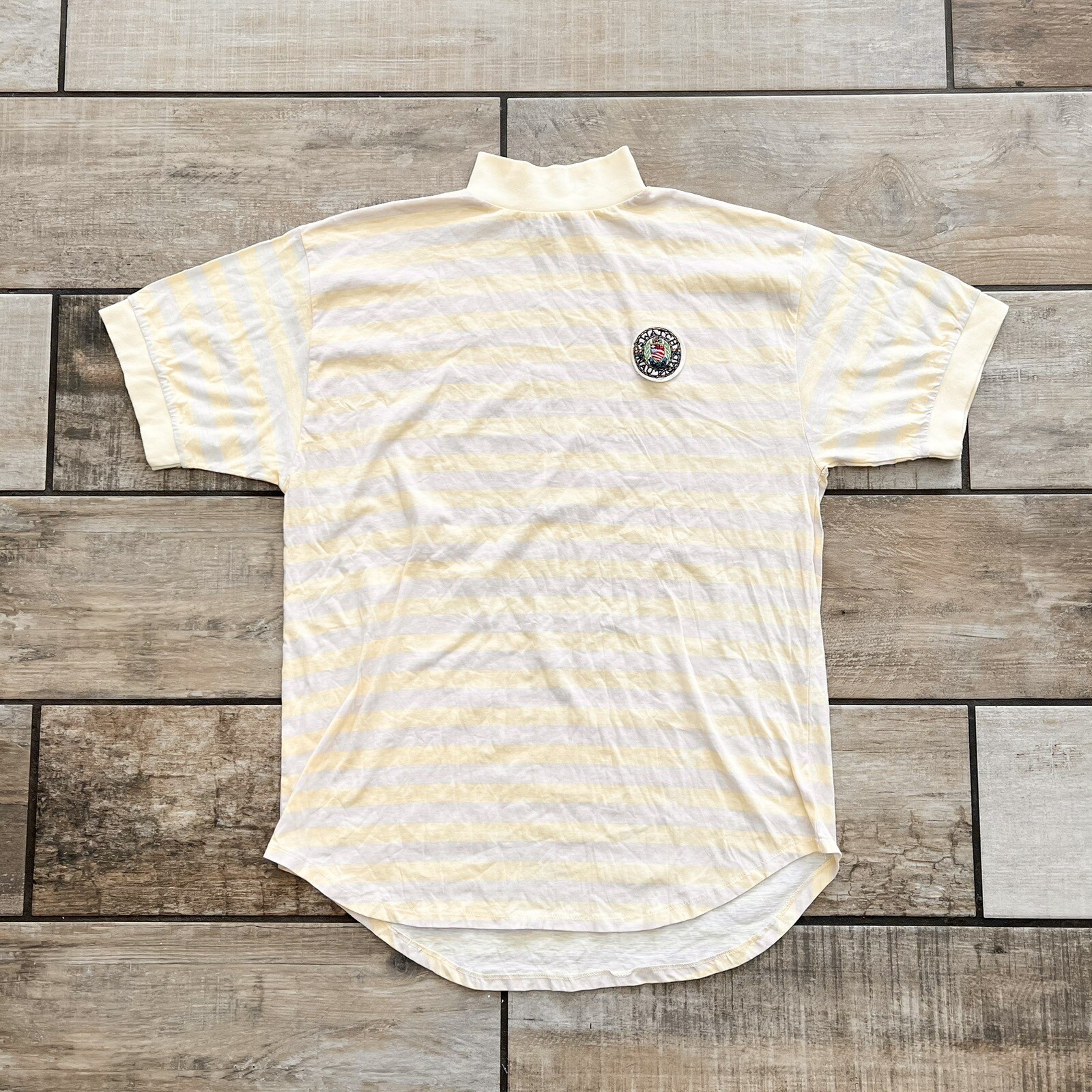 RARE VTG 80s Swatch Watch Shirt L Made USA Beach Surf… - Gem