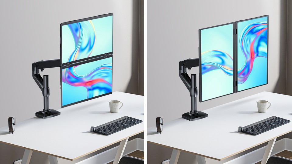 UPERFECT Dual Portable Monitor 15.6" 1080P FHD IPS Computer Display For ...