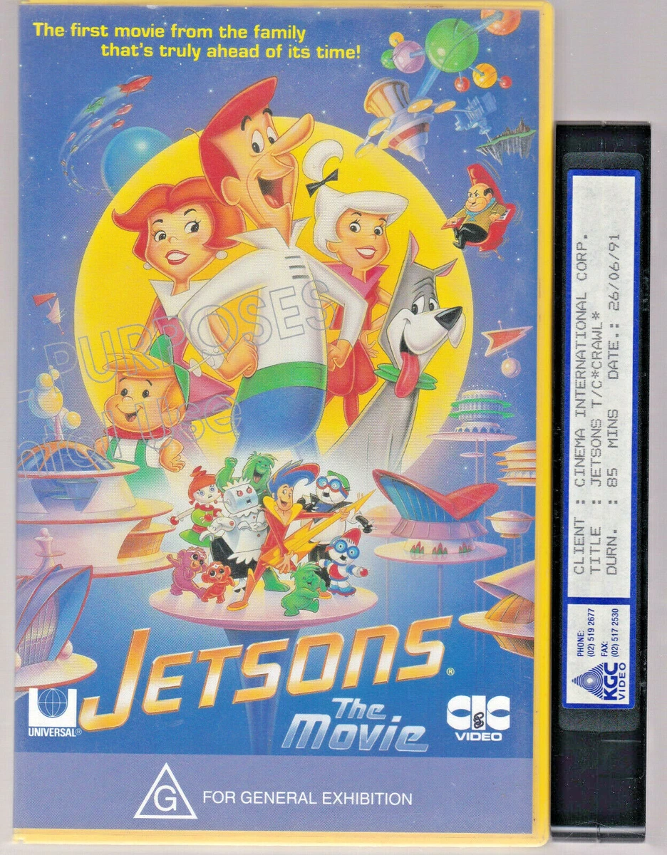 Set Of Animated VHS Tapes The Jetsons The Movie All Dogs, 51% OFF