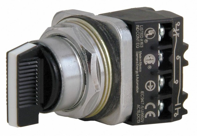 Siemens 52SA2CDBA1 Selector Switch 3 Position Spring Return w/ - for ...