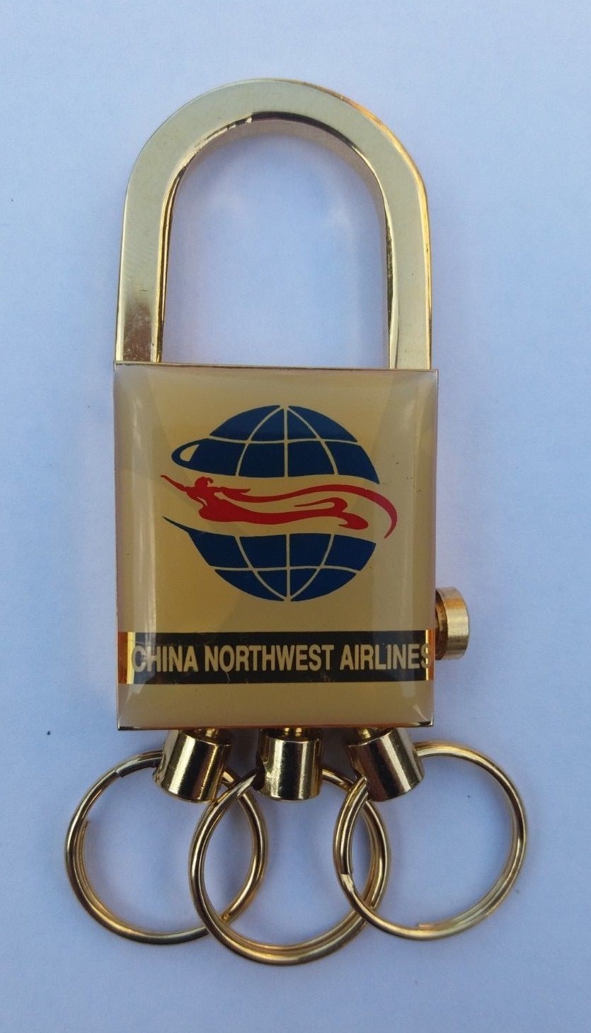 VTG AIRLINE KEYCHAIN / KEYRING ' CHINA NORTHWEST AIRLINES ' | eBay