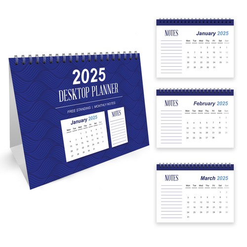 2025 Desktop Calendar Month-To-View Stand Alone Desk Office Table ...