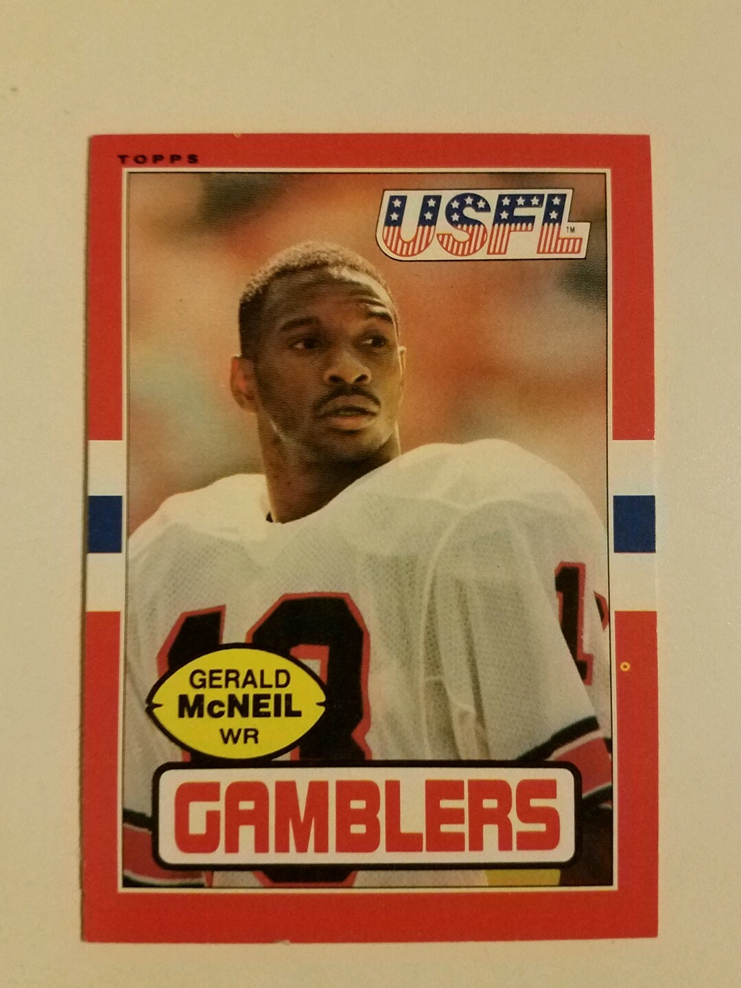 1985 Topps USFL Gerald McNeil RC #46 Houston Gamblers Rookie | eBay